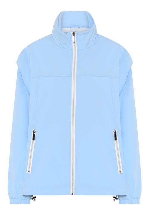 Light Blue Zip Up Rain Jacket – La Creme Boutique