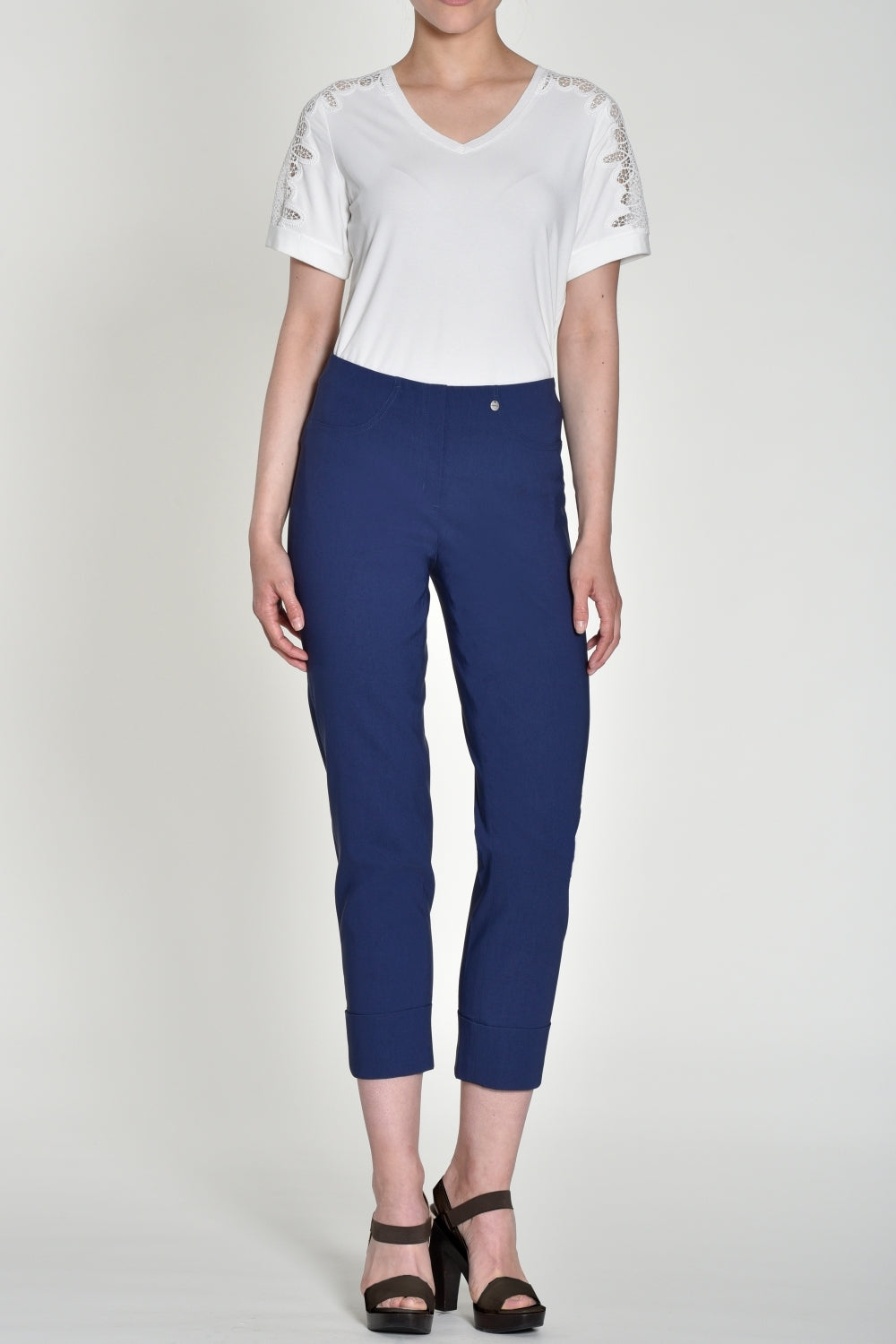 French Blue "Bella" 3/4 Trousers – La Creme Boutique